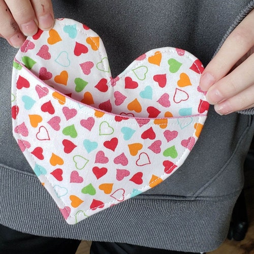Heart Pocket Valentine Sewing Pattern Tutorial PDF - Etsy