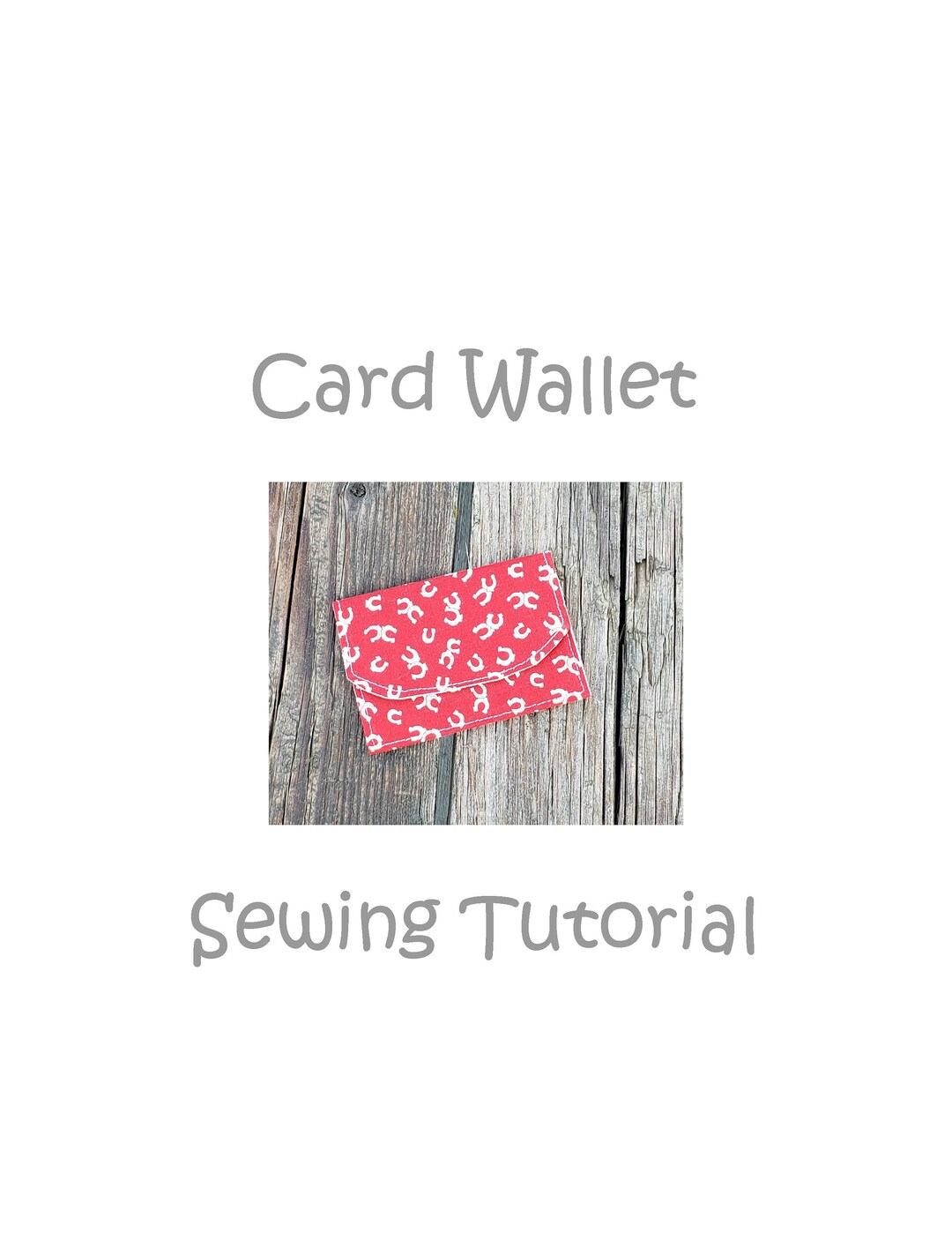 Card Wallet Sewing Pattern and Tutorial PDF - Etsy