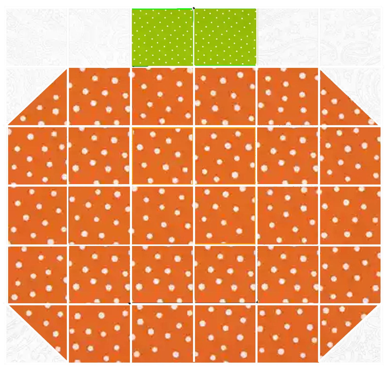 Fall Pumpkin Quilt Block PDF Pattern: Thanksgiving Decor (6-24 Inch ...