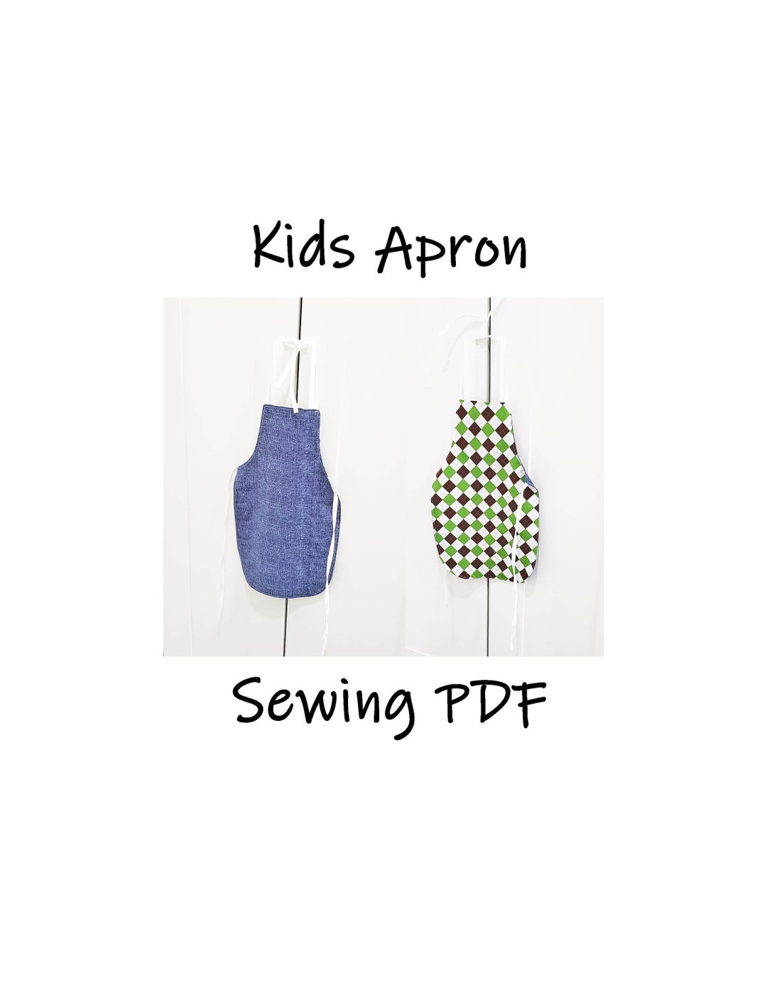 Easy Reversible Kids Apron Sewing Pattern and Tutorial - Etsy