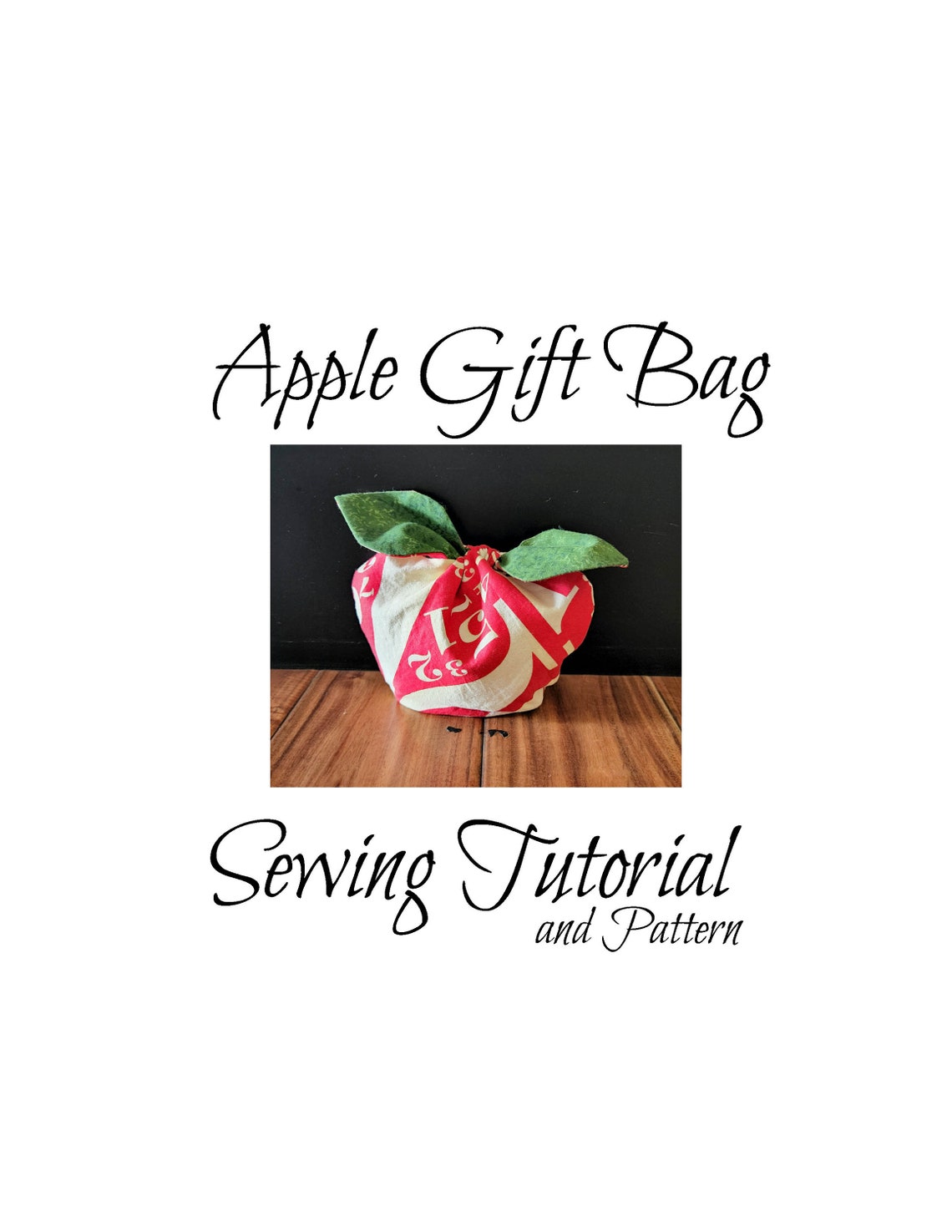 Apple Candy Bag Sewing Pattern - Etsy