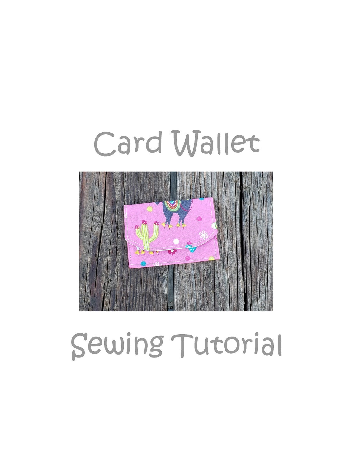 Card Wallet Sewing Pattern and Tutorial PDF | Etsy