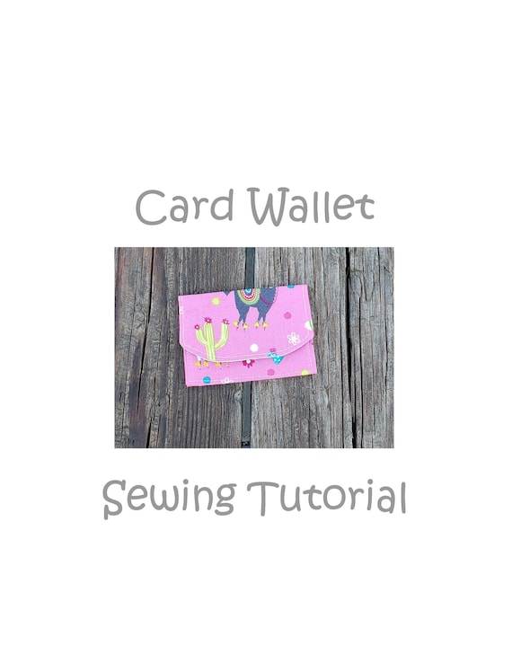 Card Wallet Sewing Pattern and Tutorial PDF - Etsy