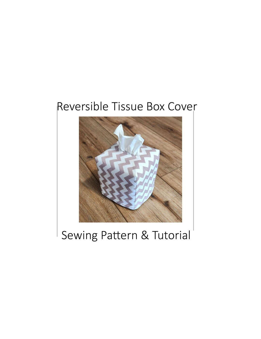 Reversible Tissue Box Cover Sewing Pattern: Easy DIY Home Decor (PDF ...