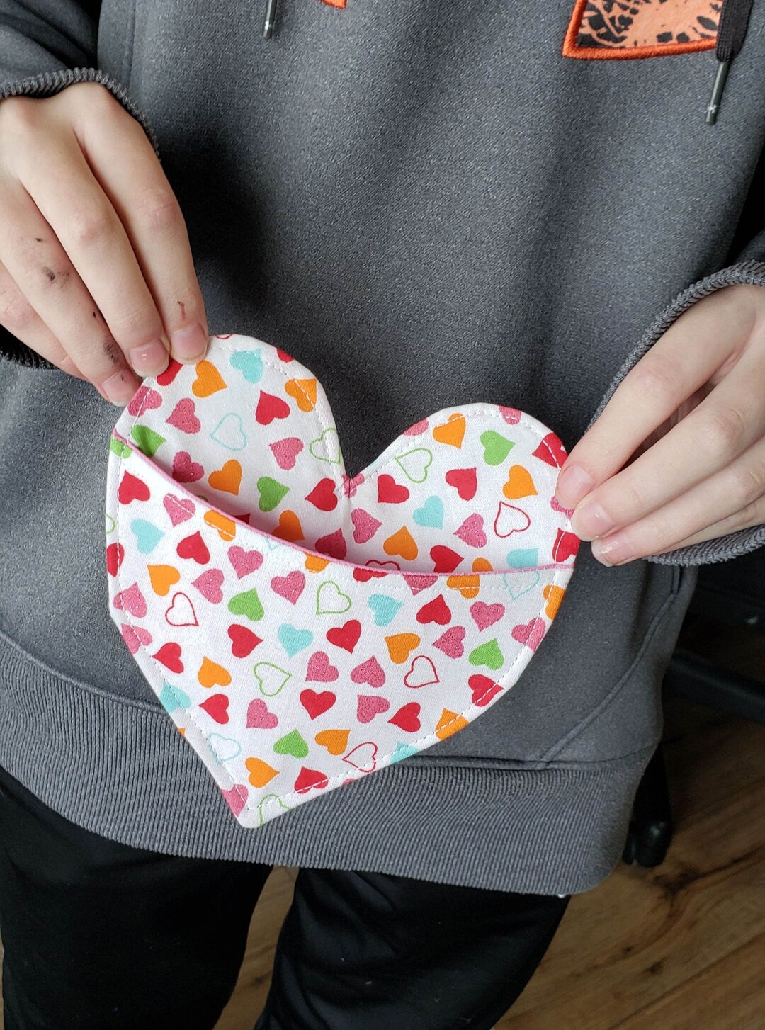 Heart Pocket Valentine Sewing Pattern Tutorial PDF - Etsy