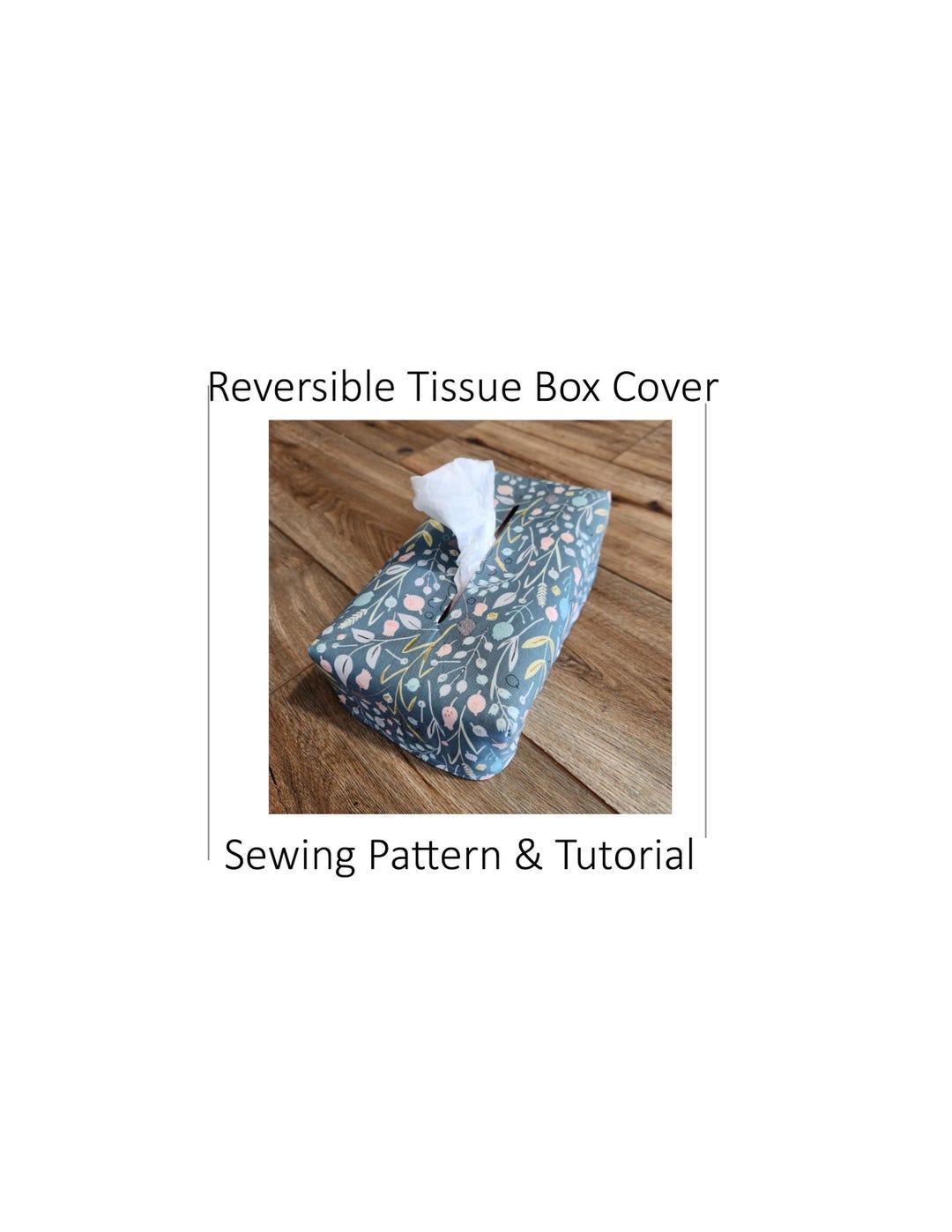 Reversible Tissue Box Cover Sewing Pattern: Easy DIY Home Decor (PDF ...