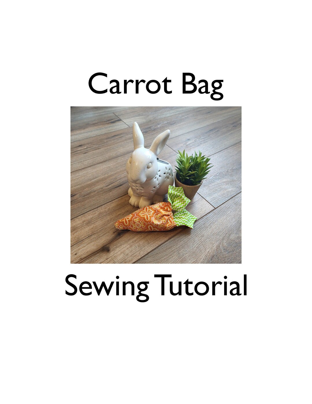 Carrot Candy Bag Sewing Pattern | DIY Easter Treat Bag | PDF Instant ...