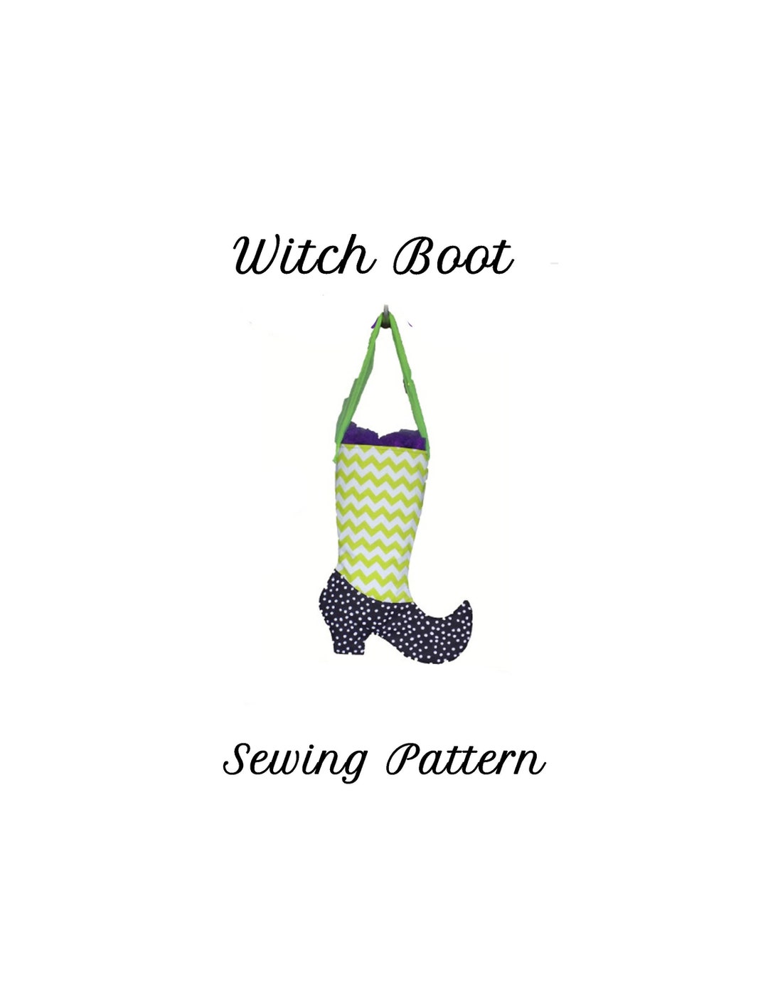 Witch Boot Sewing Pattern Instant Download Halloween Home Decor - Etsy