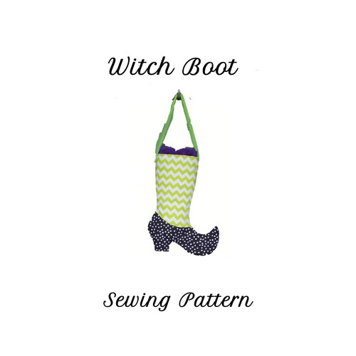 Witch Boot Sewing Pattern Instant Download Halloween Home - Etsy
