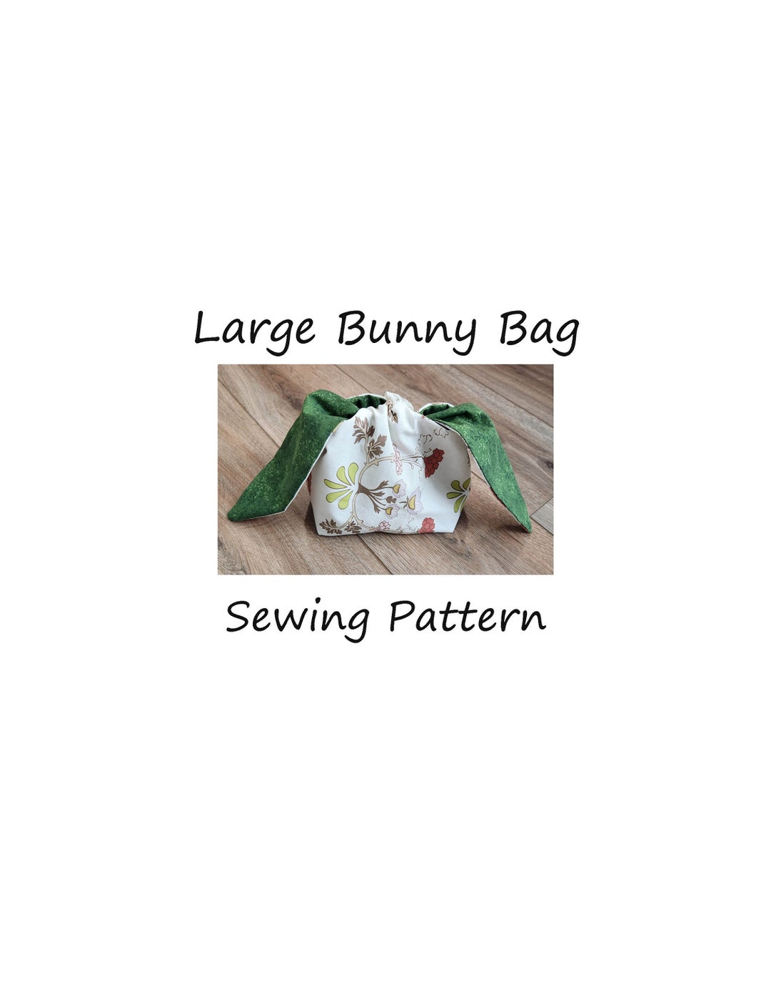 Square Bottom Bunny Ear Bag Sewing Pattern and Tutorial - Etsy