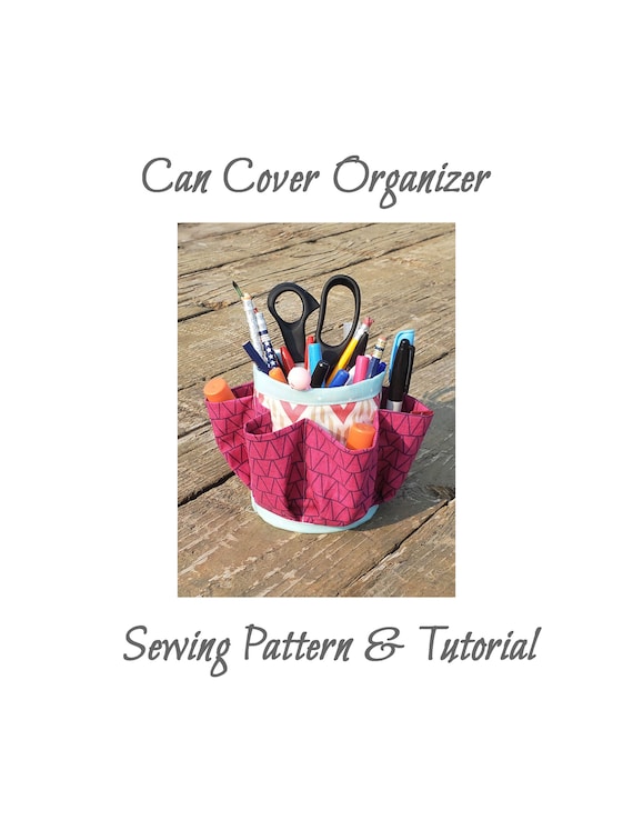 Can Cover Organizer Caddy Sewing Pattern and Tutorial - Etsy UK