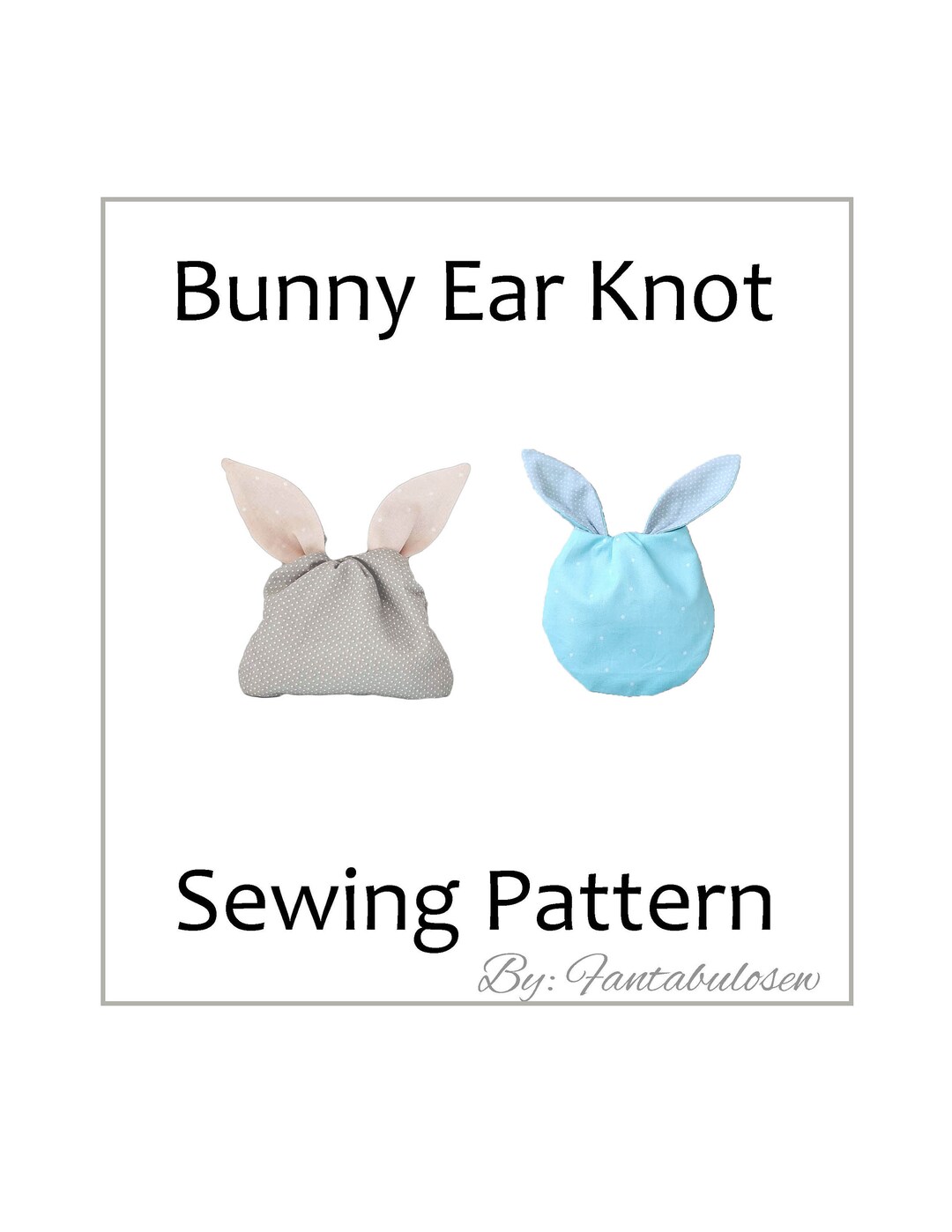 Bunny Ear Bag Sewing Pattern 2 Pack PDF - Etsy