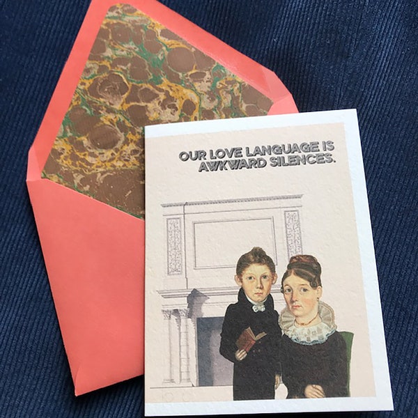 Awkward Love Card - Etsy