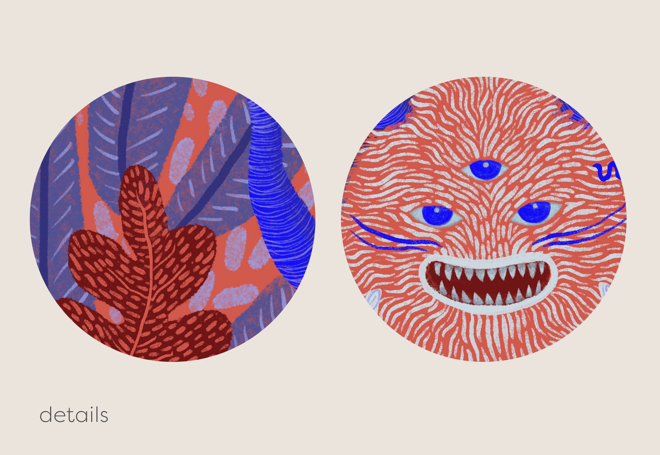 Art Print: Three Eyed Demon / Fine Art / Illustration Print / - Etsy