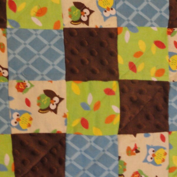 Owl Patchwork Quilt - Etsy