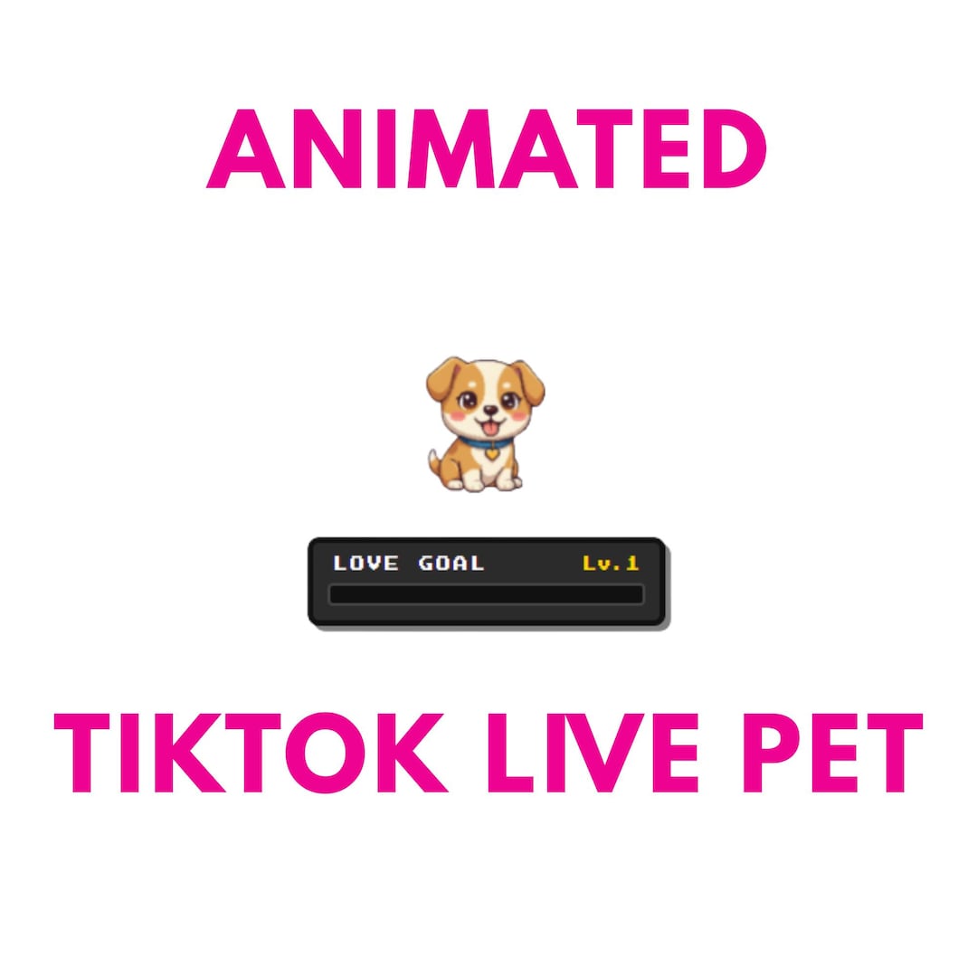 Animated Tiktok Live Pet Widget – Interactive OBS Overlay, Gift ...