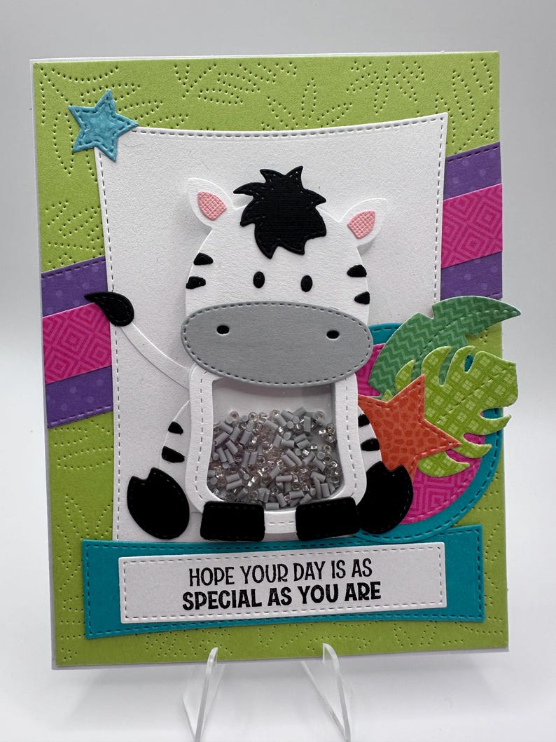 Cute Safari Animal Shaker Cards (9 Styles Available) - Etsy