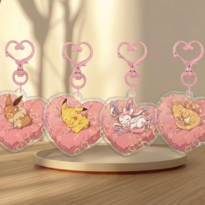 Pikachu Heart Keychain - Etsy