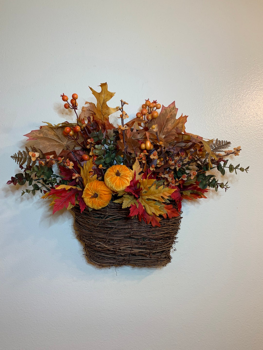 Fall Hanging Basket - Etsy