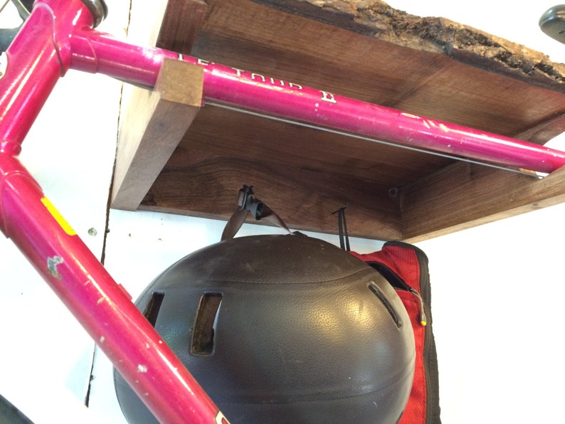 Live Edge Walnut Bike Rack. Shipping Included. | Etsy