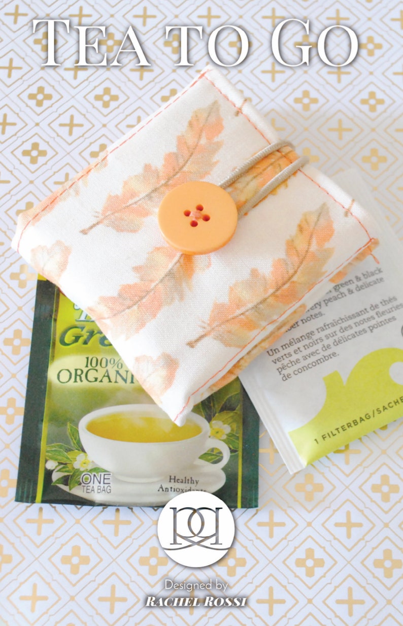 Tea Bag Wallet Sewing Pattern: Tea to Go | Tea Wallet, Tea Bag Travel ...
