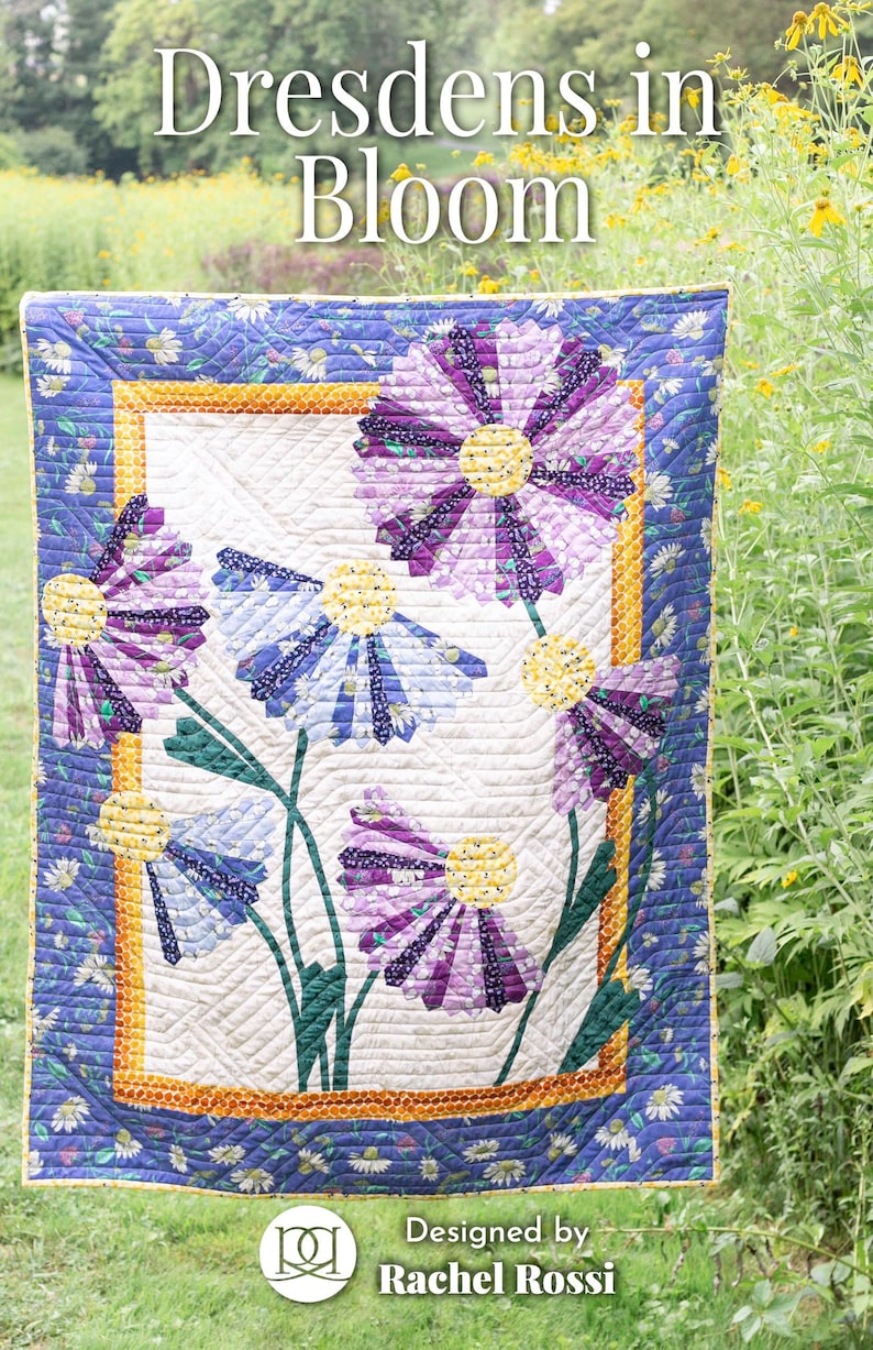 Dresdens in Bloom | Flower Quilt Pattern, Dresden Plate Quilt Pattern ...