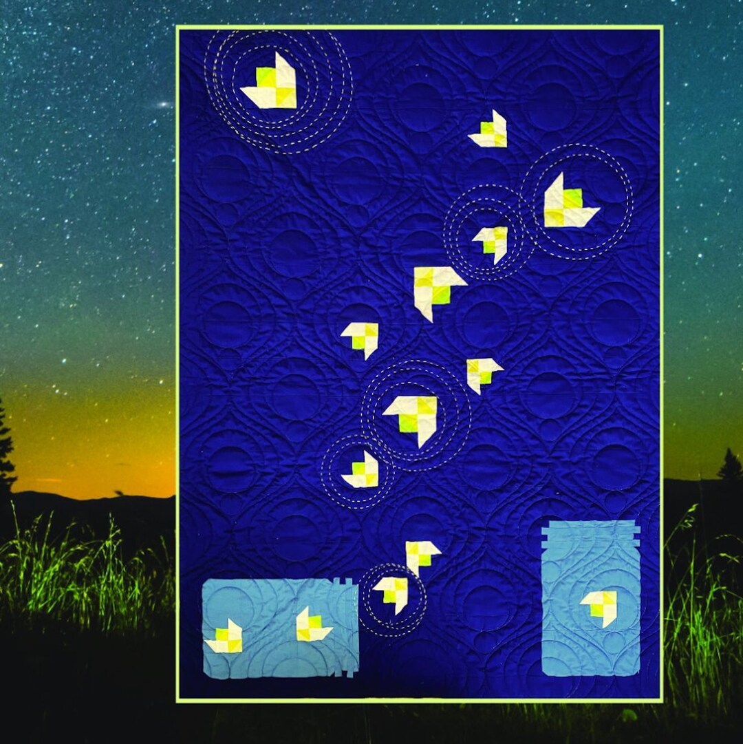 Summer Quilt Pattern PDF: Firefly Quilt Pattern, Animal Quilt Pattern | Instant Download PDF ...