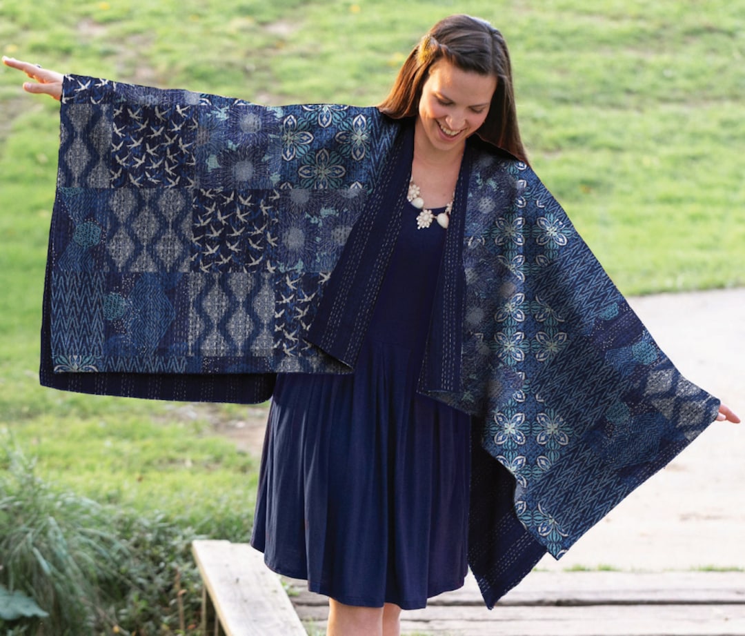 Fashion Wrap Sewing Pattern | Easy Beginner Sewing Pattern Cape, Shawl ...