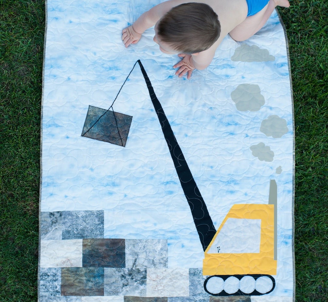 Construction Quilt Pattern Baby Quilt Pattern | Easy Quilt Pattern PDF ...