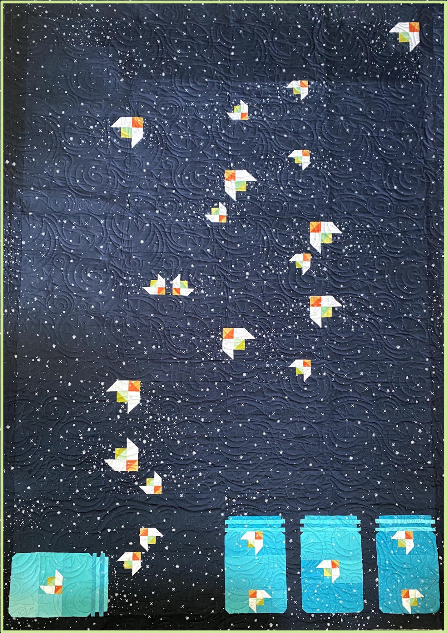 Midnight Escape Firefly Quilt Instant Download PDF Quilt - Etsy