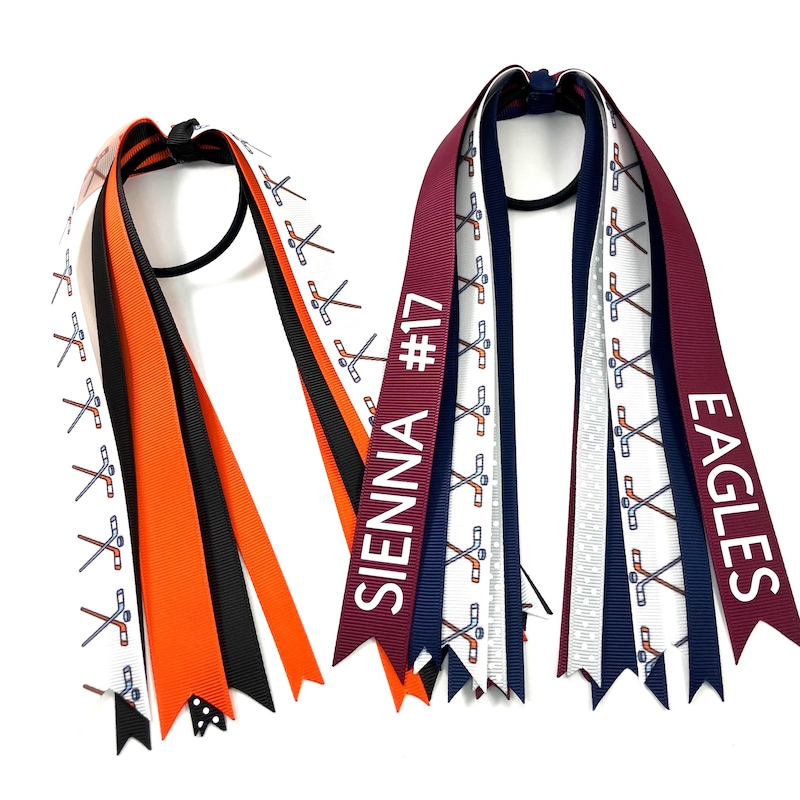 Hockey Ribbons for Hair - Etsy