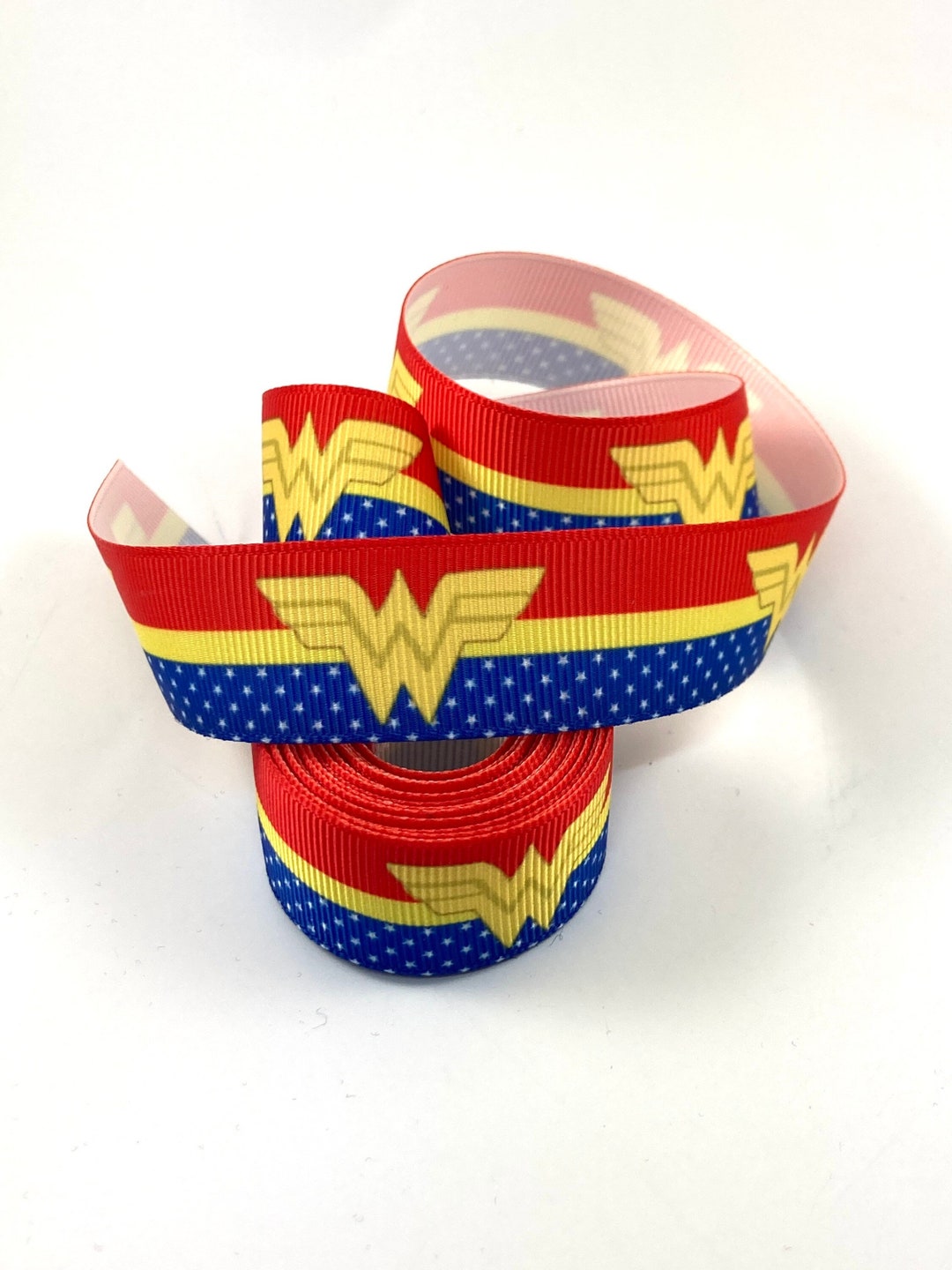 Superwomen Ribbon, Superhero 7/8" Ribbon, Red Blue Yellow Ribbon ...