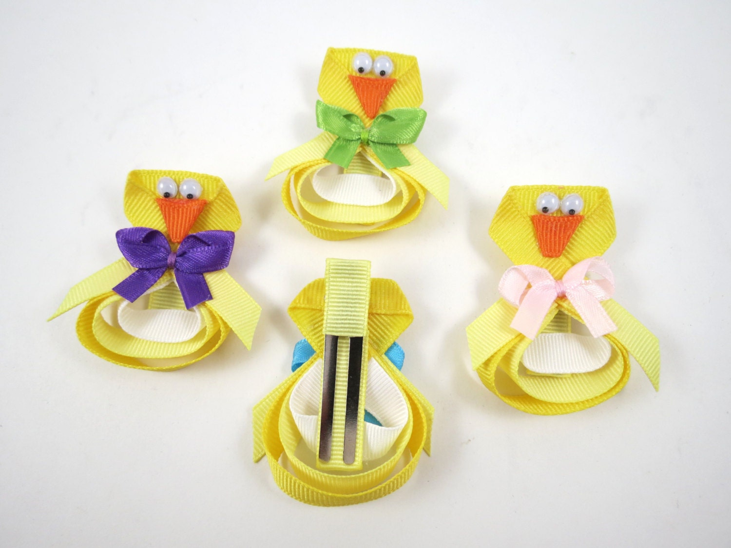 Yellow Easter Chick Hair Clip Easter Chick Hair Bow Easter | Etsy