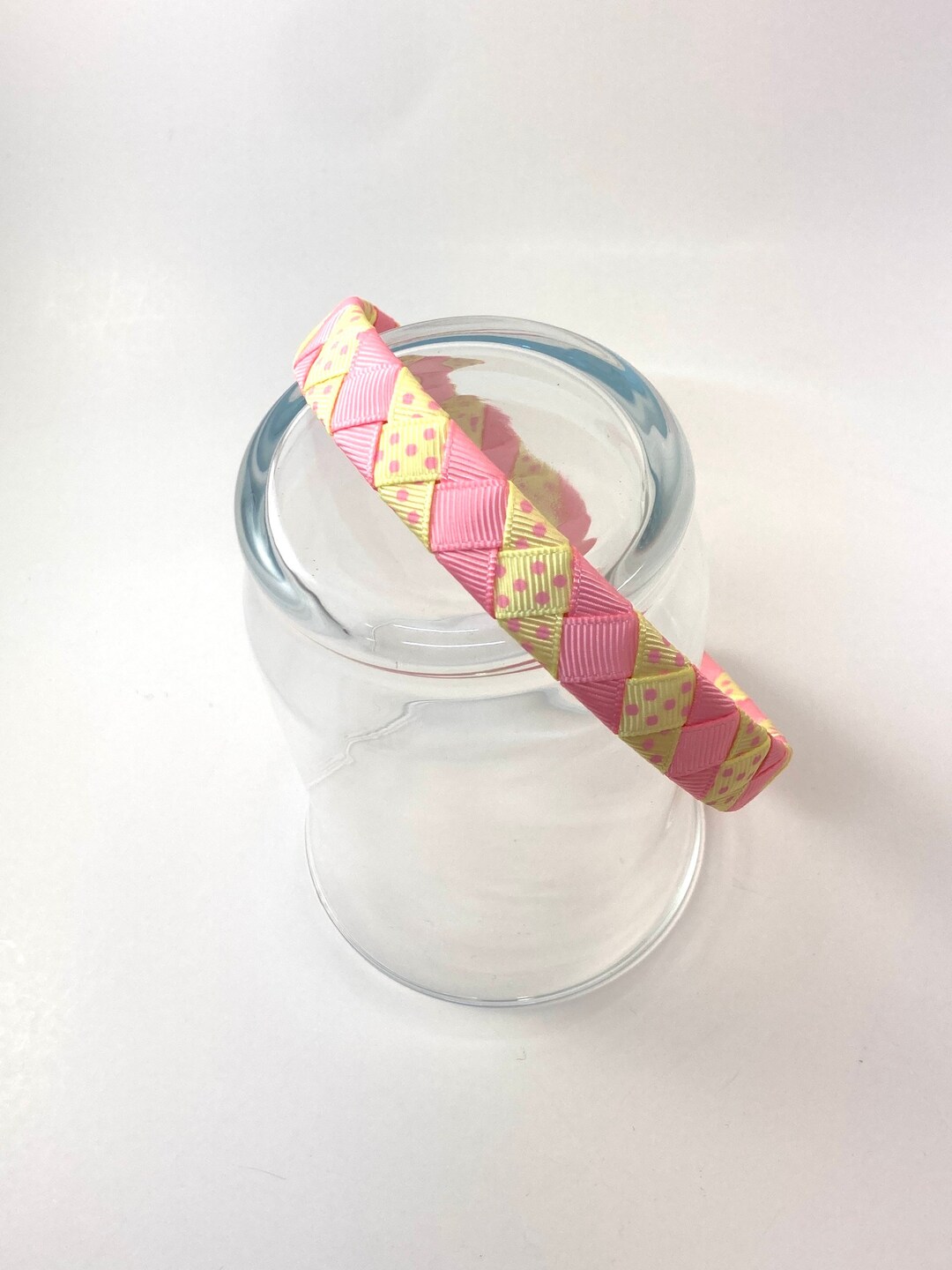 Pink and Yellow Headband, Lemonade Stand Headband, Summer Accessory ...