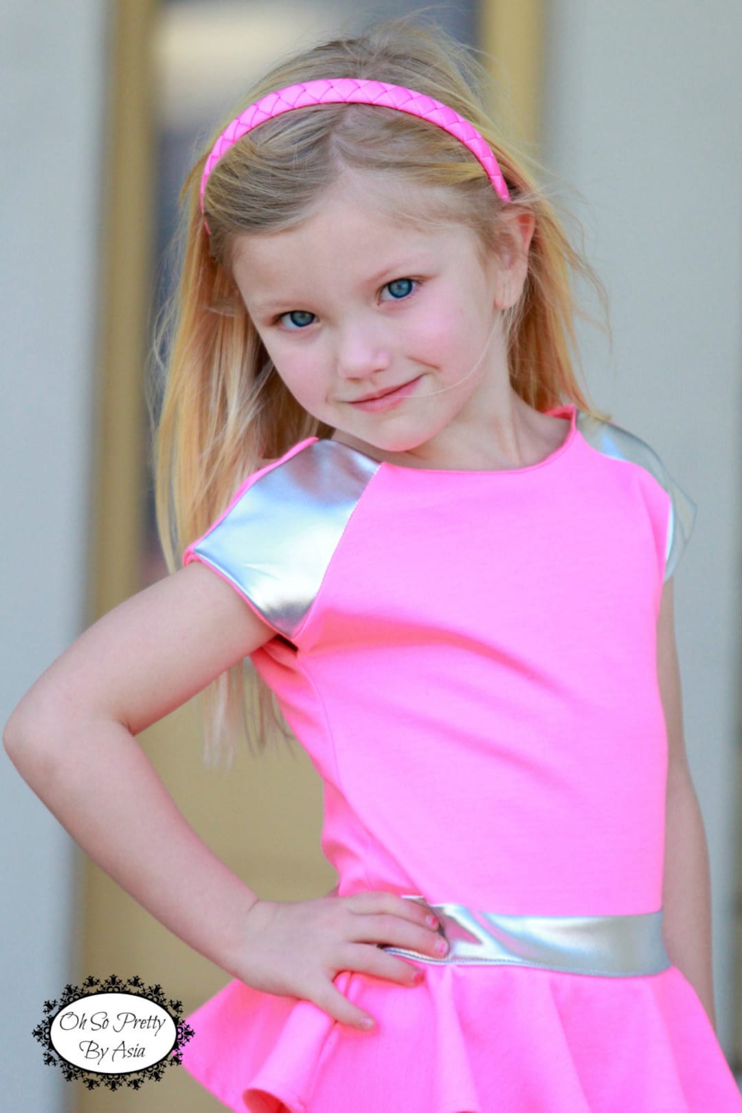 Hot Pink Headband, Pink Headband, Ribbon Woven Headband, Headbands for ...