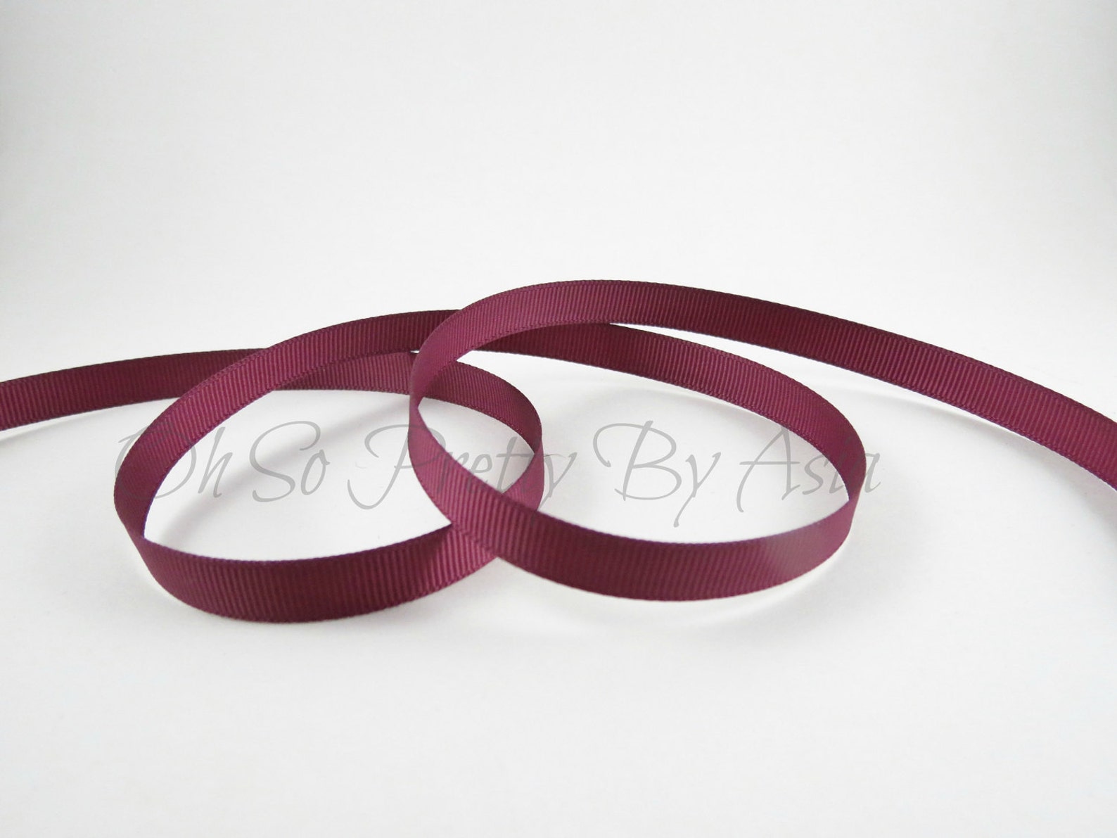 Burgundy Grosgrain Ribbon Wine Maroon Ribbon Supply You | Etsy