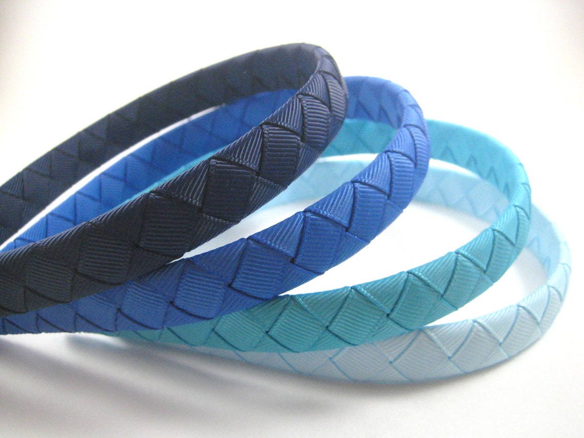 Navy Blue Headband, Dark Blue Headband, Blue Headband, Woven Headband ...