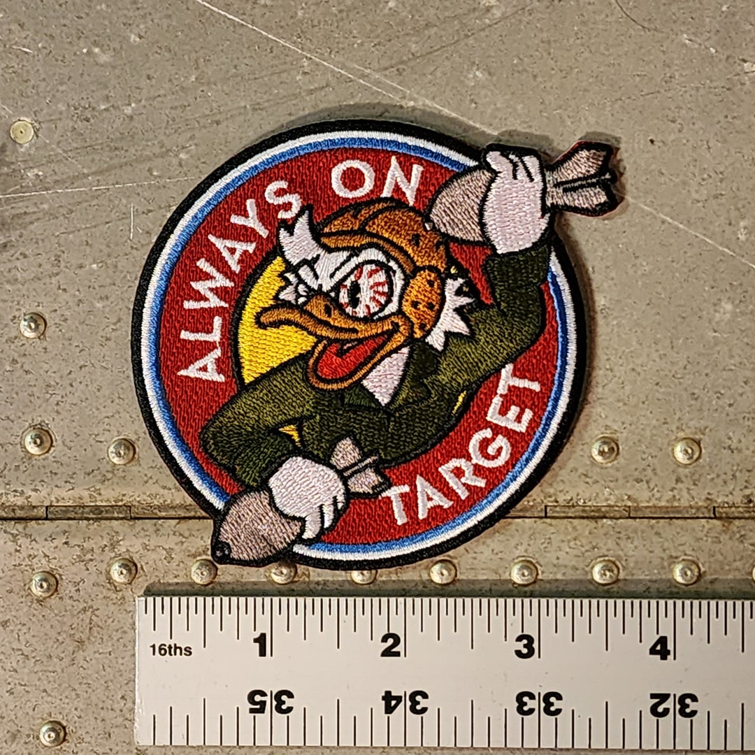 Always on Target, Ace Military Duck Nose Art Patch 3.25" - Etsy