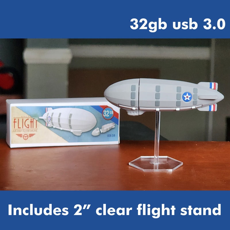 Airship Zeppelin USB 3.0 Flash Drive 32 GB With Flight Stand - Etsy