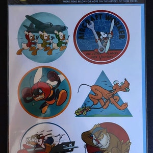 World War II Disney Insignia Nose Art Sticker Set - Etsy