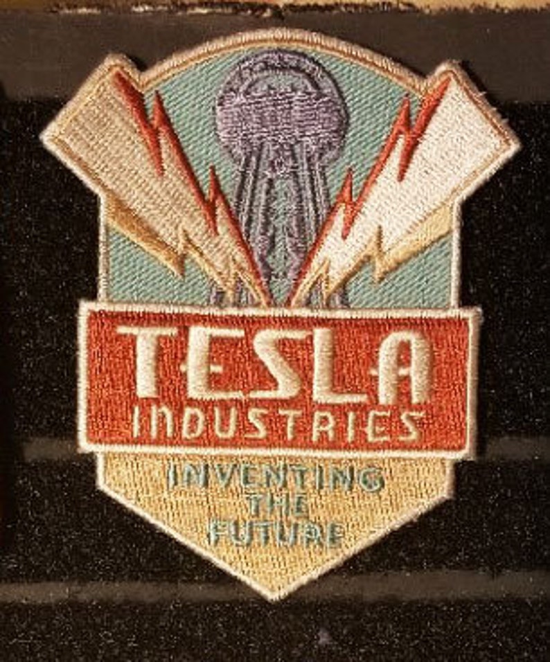 Tesla Industries Embroidered Patch | Etsy