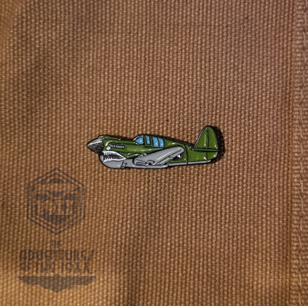 Warhawk Flying Tigers WWII Airplane Pin - Etsy