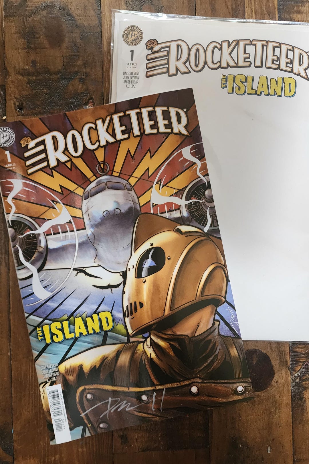 Rocketeer Custom Blank Comic Art Cover by Paul Roman Martinez - Etsy