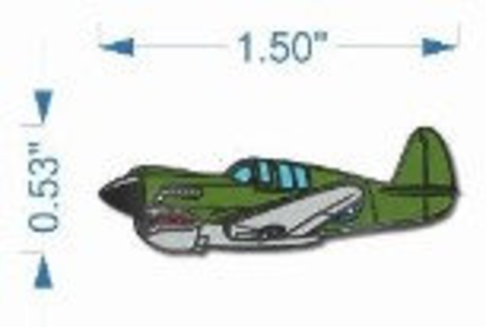 Warhawk Flying Tigers WWII Airplane Pin - Etsy