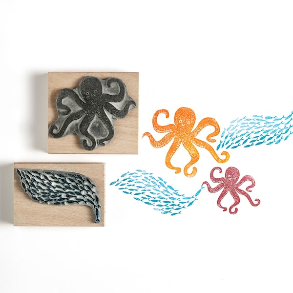 Octopus Stamp - Etsy