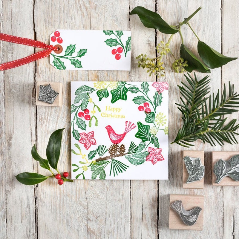 Holly Garland Stickers - Etsy