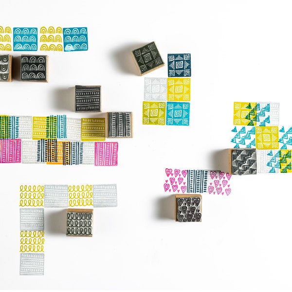 Pattern Rubber Stamp - Etsy