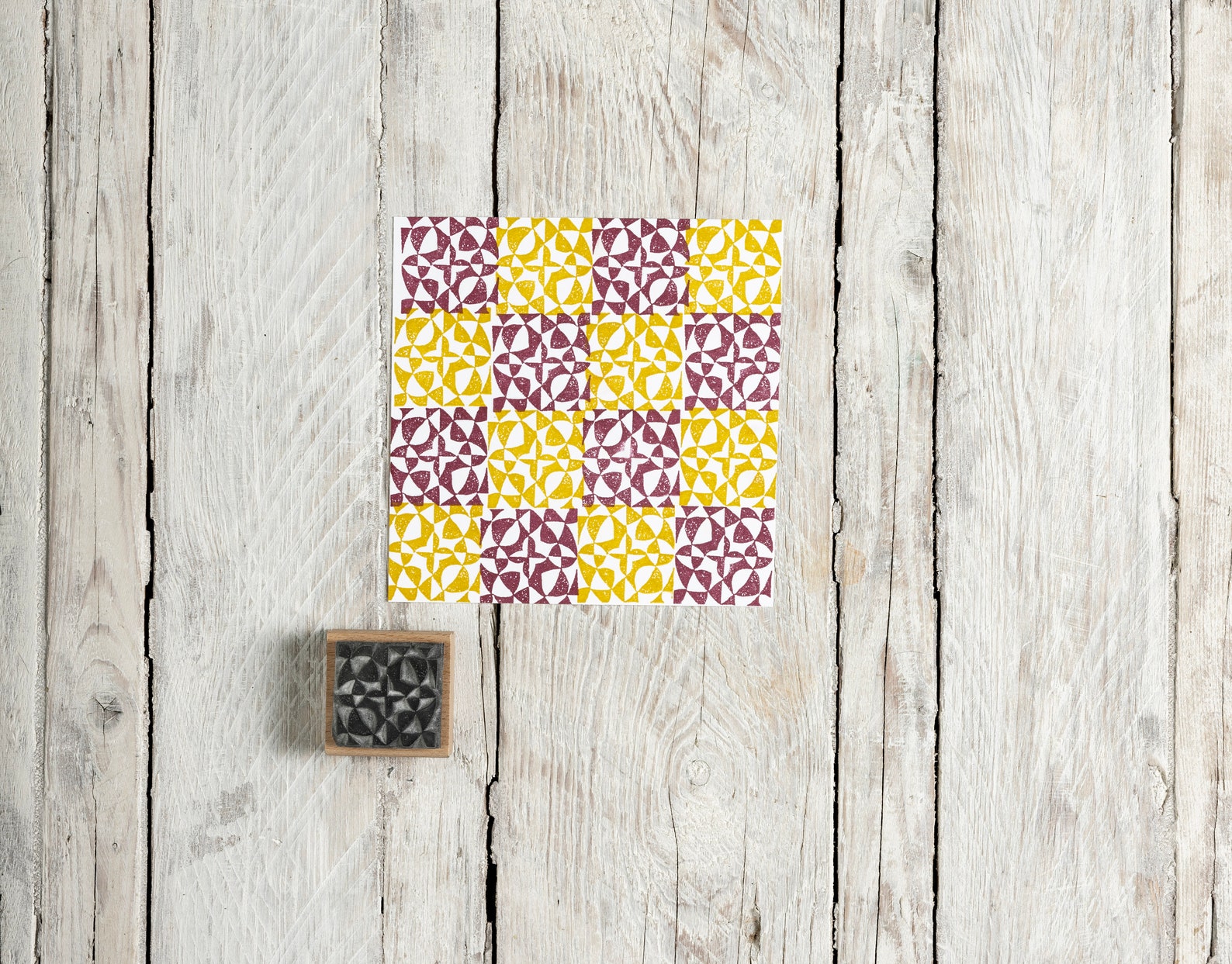 Tile Rubber Stamps, Decorative Tiles, Craft Gift - Etsy