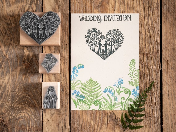 Rubber Stamp Wedding Invitations Examples INFUNLY Wedding Blessing