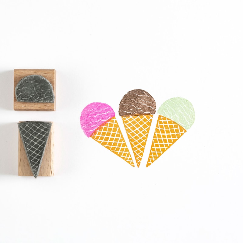 Ice Cream Stamp - Etsy